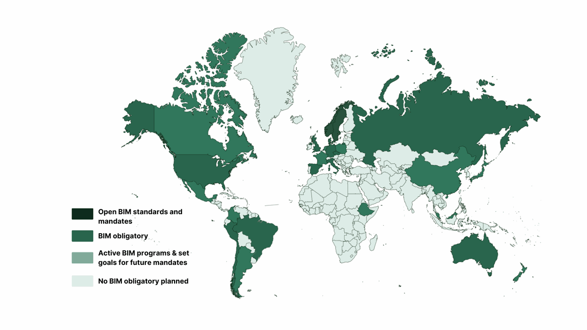 Mandats BIM 2025 : quels pays les rendent obligatoires ? | BIMobject
