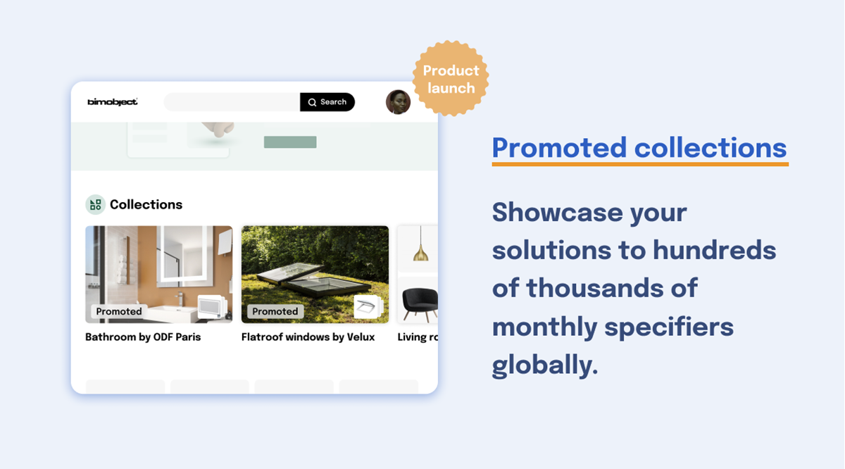 Promoted Collections: Showcase your solutions | BIMobject